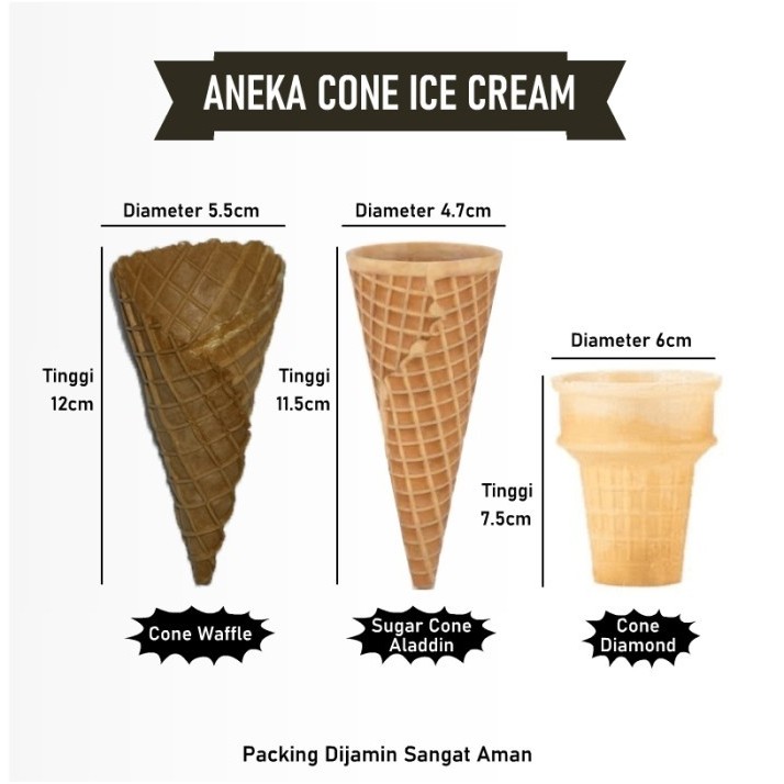 Jual Aneka Cone Ice Cream | Shopee Indonesia