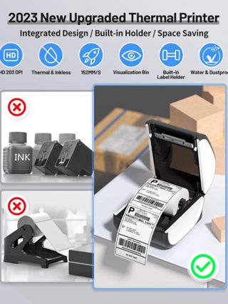 Jual PRINTER BARCODE THERMAL LABEL 110MM DRPDA D520 BLUETOOTH A6 ...