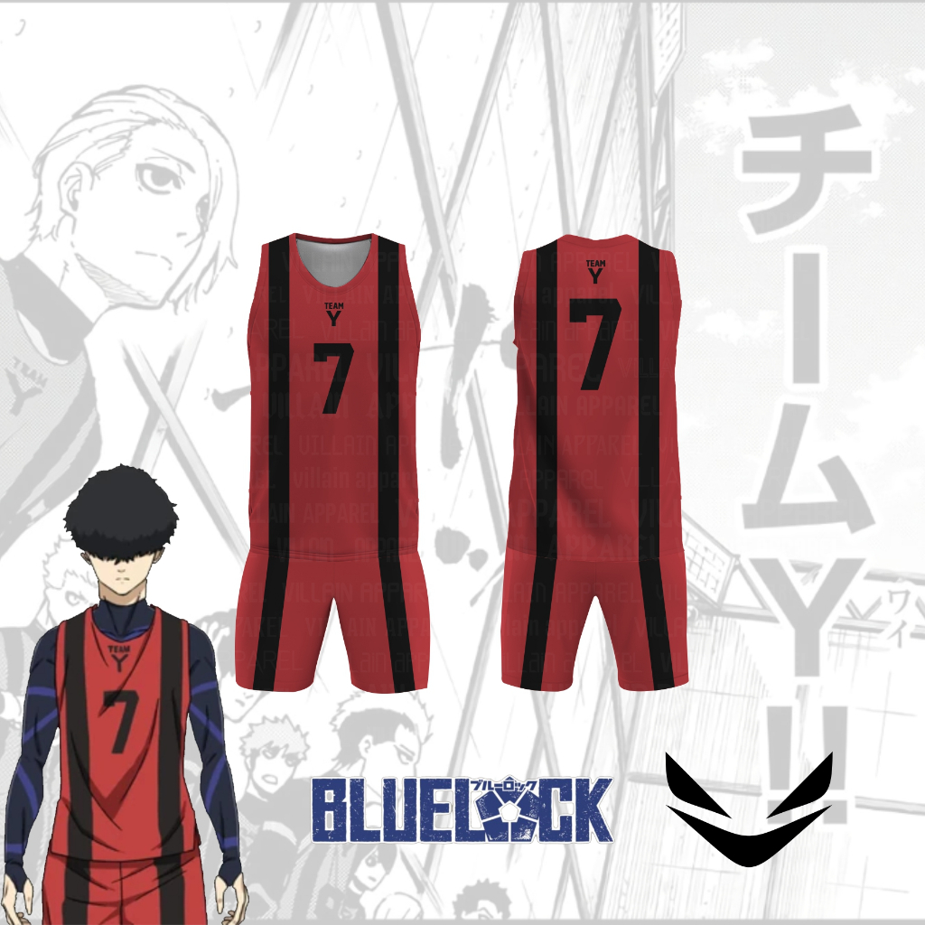 Jual Jersey Futsal & Football Motif VL Replika Anime Tim Y Blue Lock ...