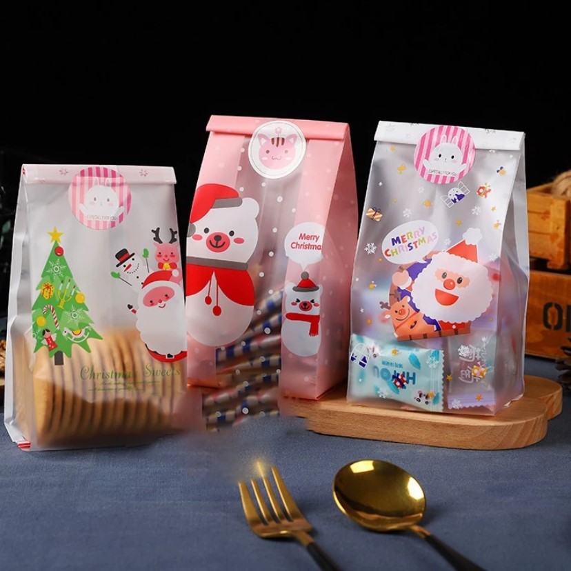 Jual Christmas Cookies Pouch / Plastik Cookies Doff per Pack | Shopee ...