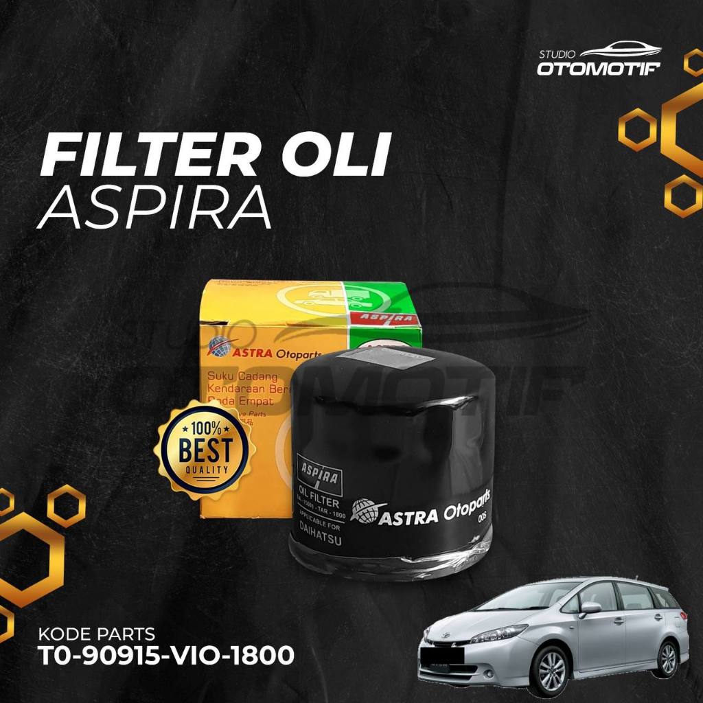 Jual Aspira Filter Oli Wish Ist TO-90915-VIO Oil Filter | Shopee Indonesia