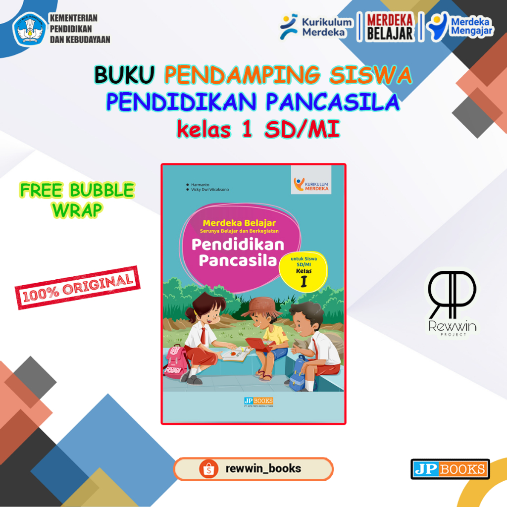 Jual Buku PPKN SD Kelas 1 Kurikulum Merdeka - Merdeka Belajar JP Books | Shopee Indonesia