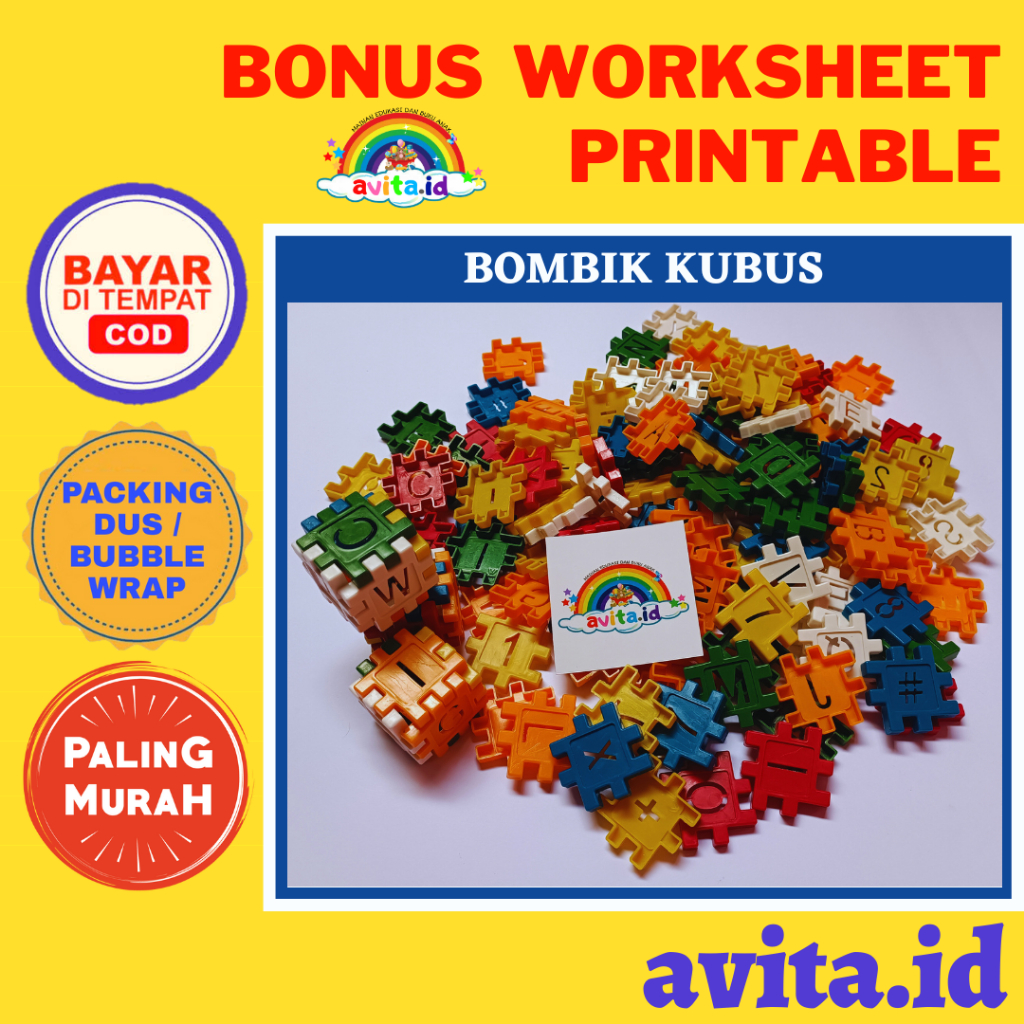 Jual avita.id TERMURAH L3g0 Kubus Huruf Mainan Anak Edukatif | Mainan ...