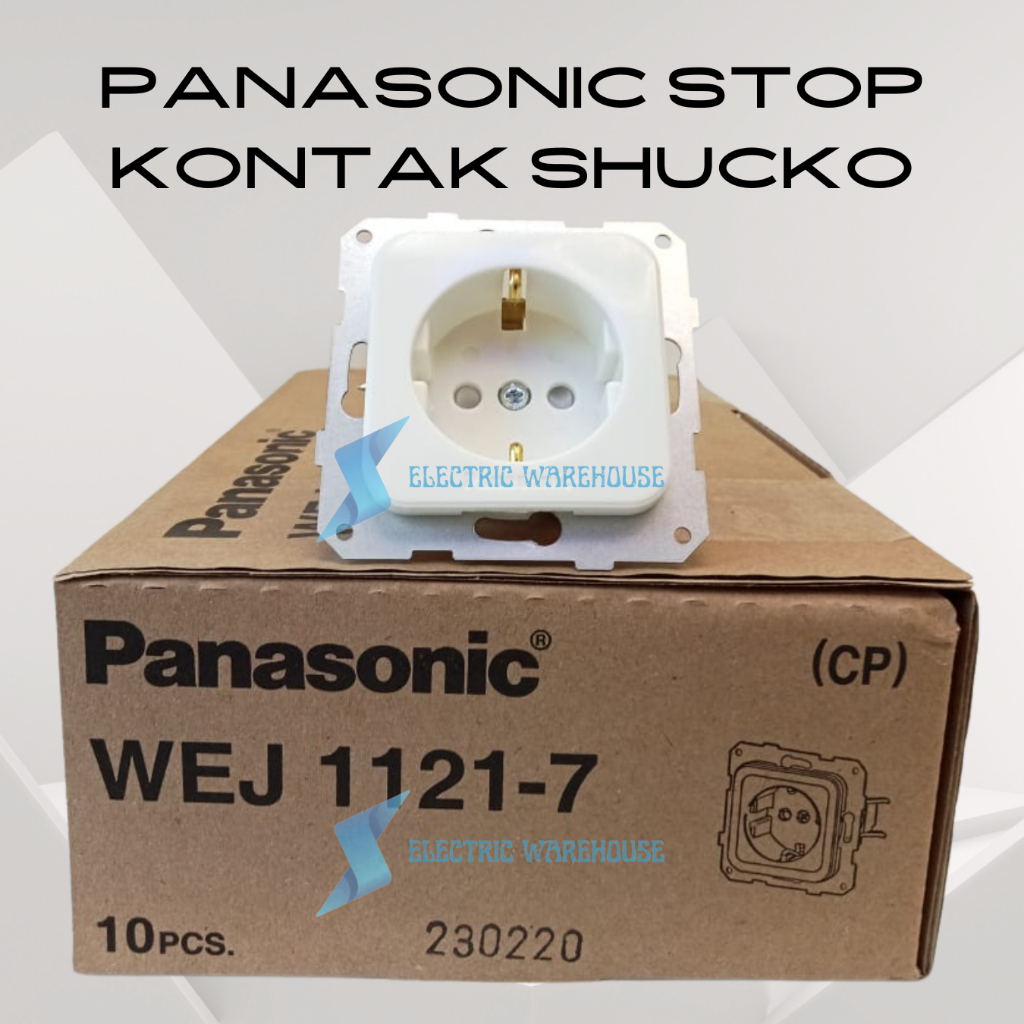 Jual PANASONIC STOP KONTAK SHUCKO WEJ 1121 7 / WEJ1121-7 | Shopee Indonesia