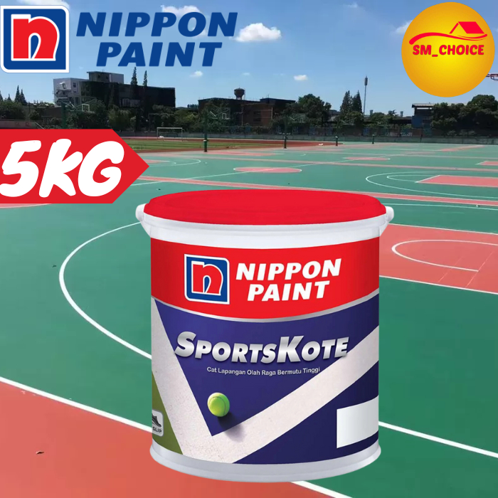 Jual SPORTSKOTE 5KG CAT LAPANGAN (CAT LANTAI) NIPPON PAINT CAT MARKA JALAN | Shopee Indonesia