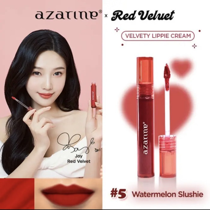 Jual Original Azarine x Red Velvet Velvety Lippie Cream Lightweight Lip ...