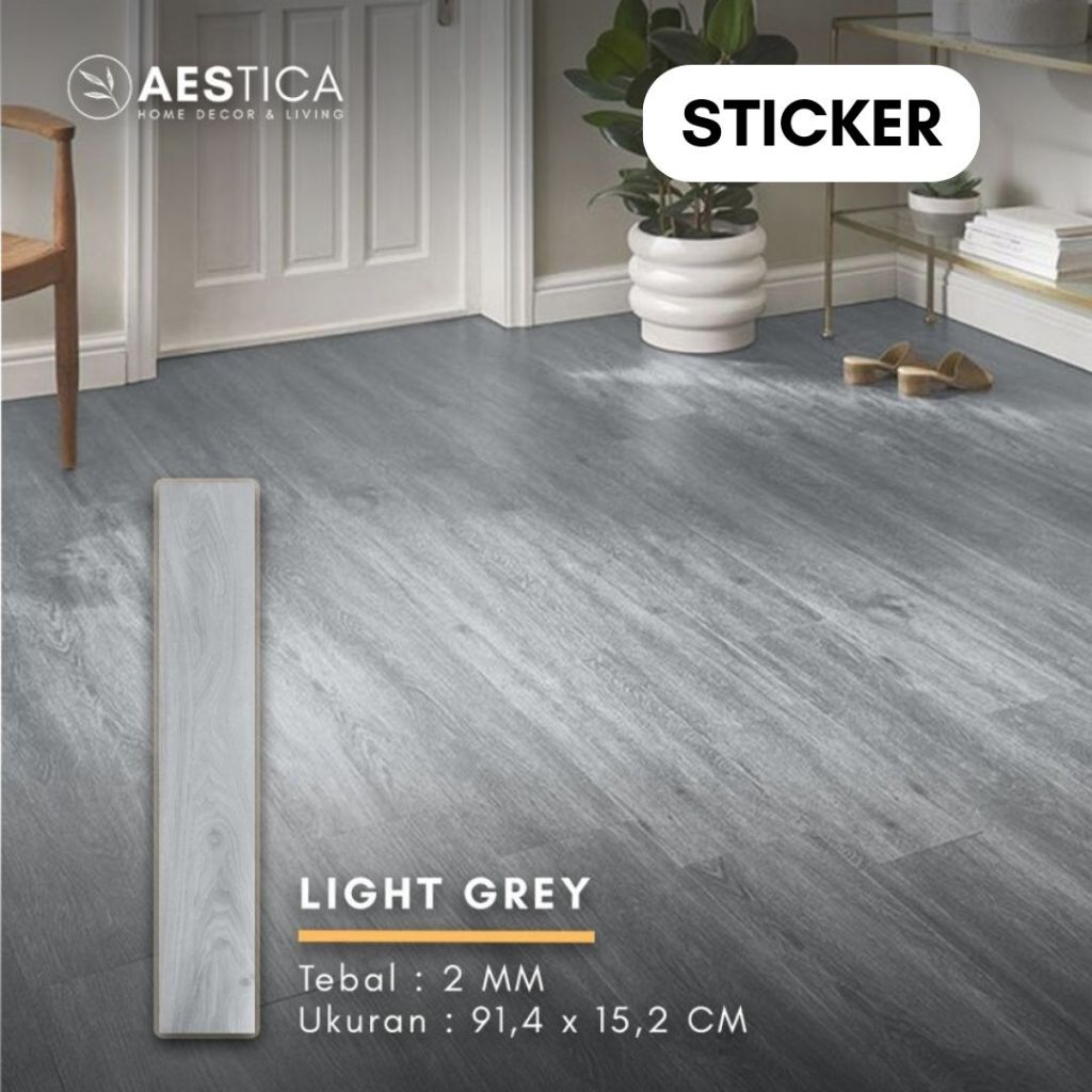 Jual Lantai Premium Vinyl Flooring Kayu Plank dan Sticker AESTICA PER ...