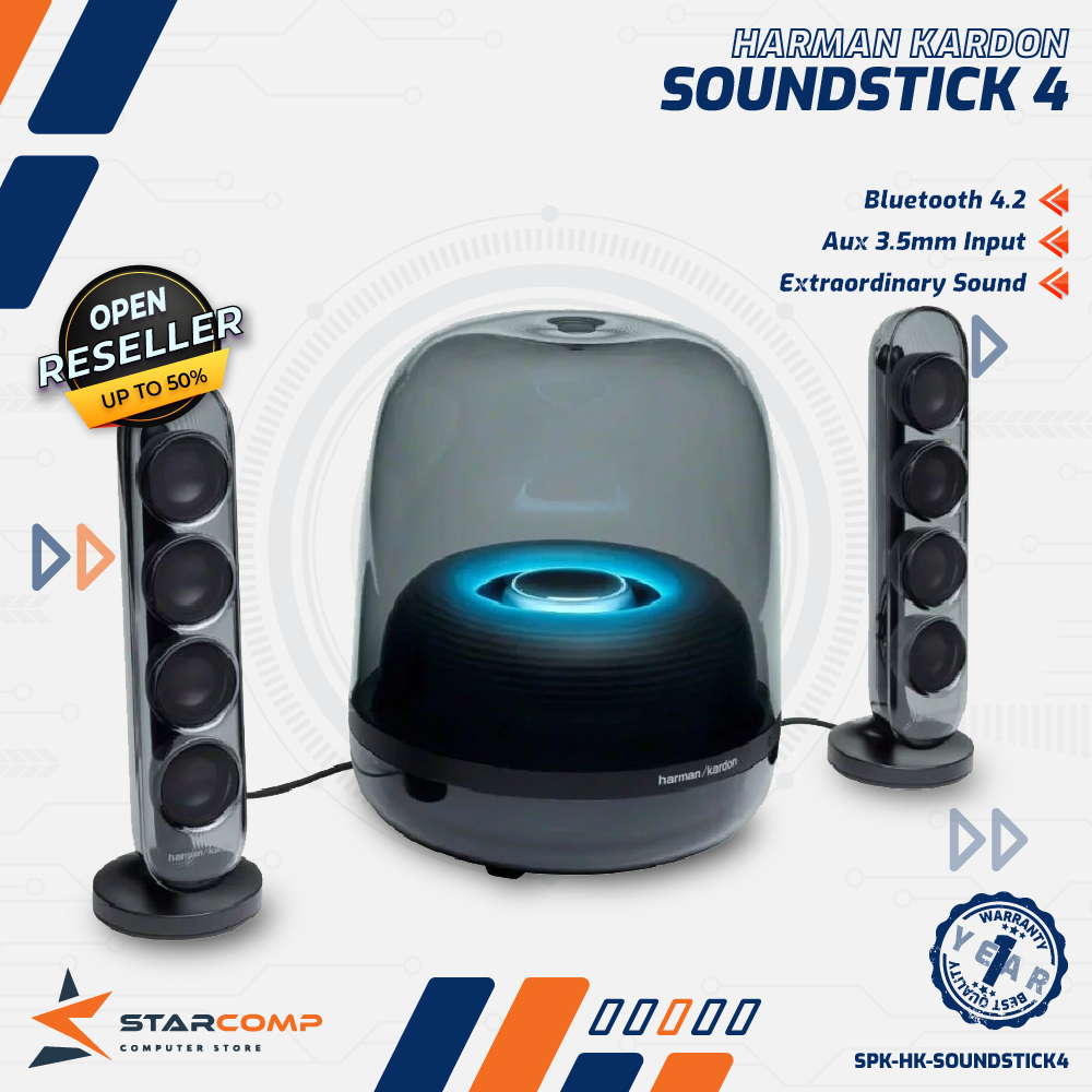 Jual Harman Kardon SoundSticks 4 / HK Soundstick 4 Bluetooth Speaker ...