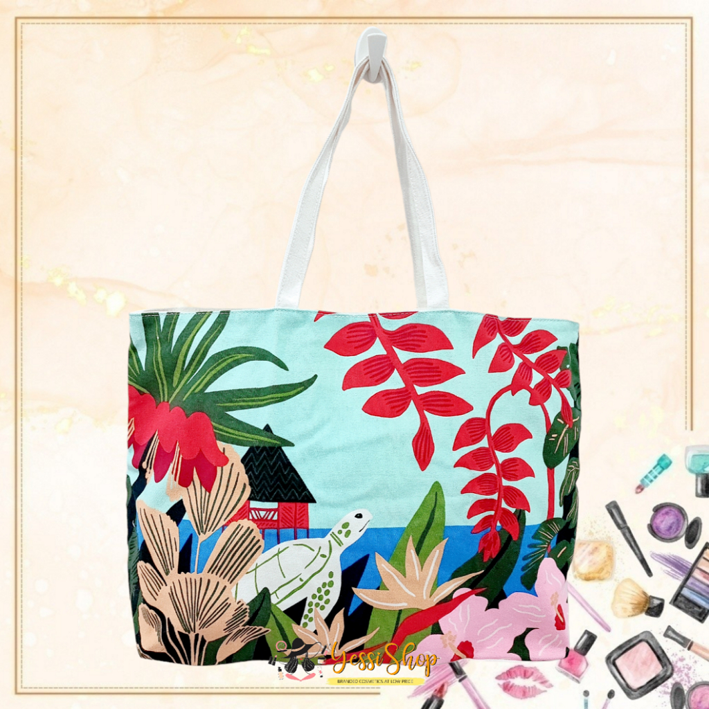 Jual Clarins Turtle Hawaii Tote Bag | Shopee Indonesia
