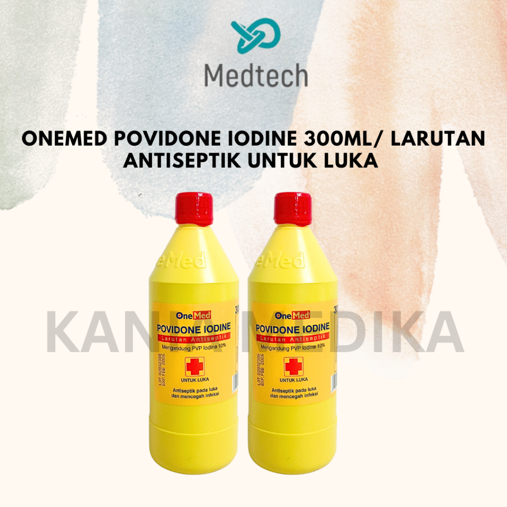 Jual Onemed Povidone Iodine 300ml/ Larutan Antiseptik Untuk Luka | Shopee Indonesia