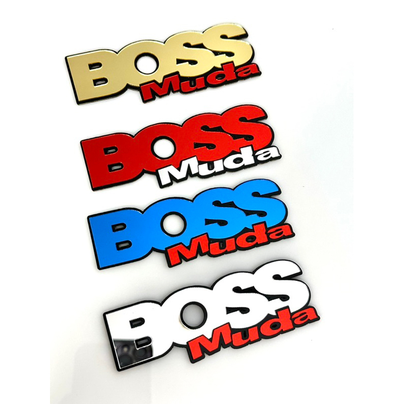 Jual Emblem motor / BossMuda / Emblem Boss / Keren | Shopee Indonesia