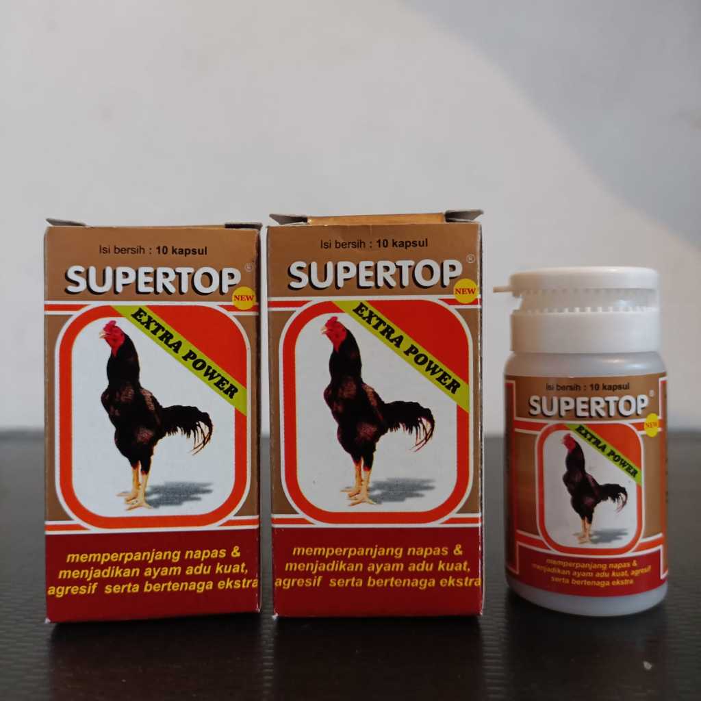 Jual SUPERTOP EXTRA POWER VITAMIN AYAM LAGA NAFAS PANJANG AGRESIF DAN BERTENAGA | Shopee Indonesia
