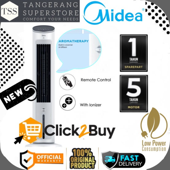 Jual MIDEA AIR COOLER MAC 400R0APW MAC400R0APW 3in1 EVAPORATIVE COOLER ...