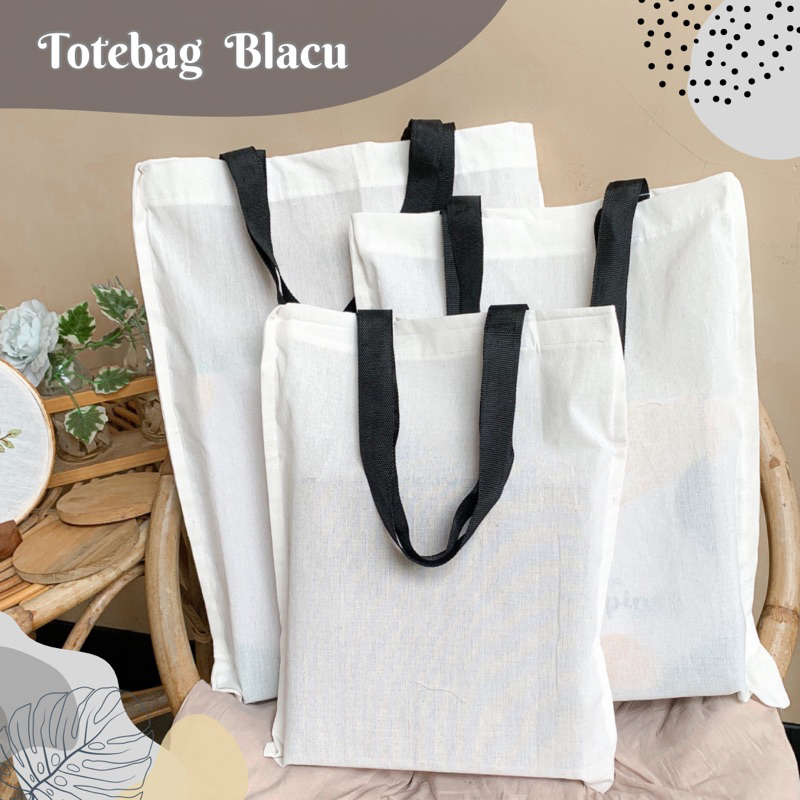 Jual Totebag Blacu Grade A Kanvas - Tas/Tas Lukis/ Tas Kanvas/Totebag ...