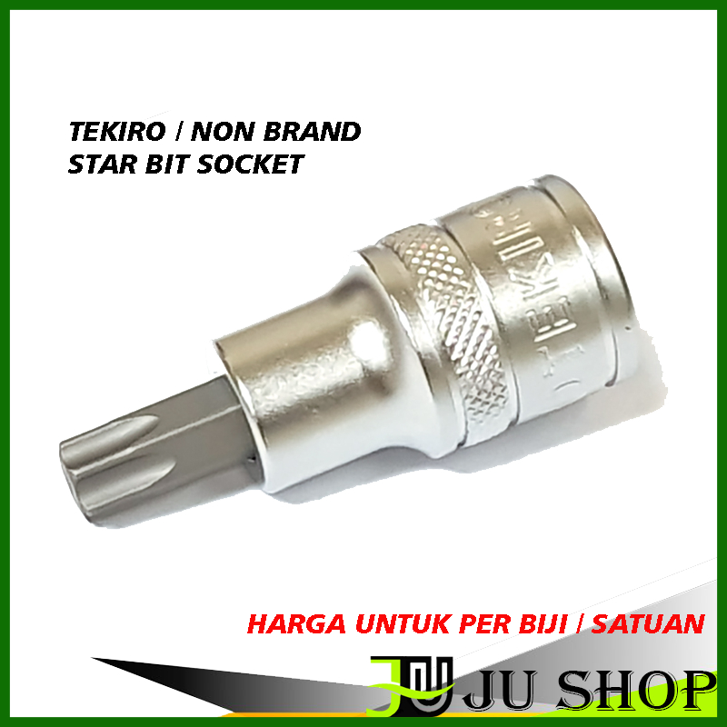 Jual TEKIRO / VELOZ / NO BRAND star bit socket T40/T45/T50/T55 1/2inch ...