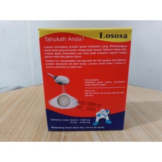 Jual LOSOSA GARAM SEHAT 250 gram GARAM RENDAH NATRIUM SODIUM ORIGINAL ...
