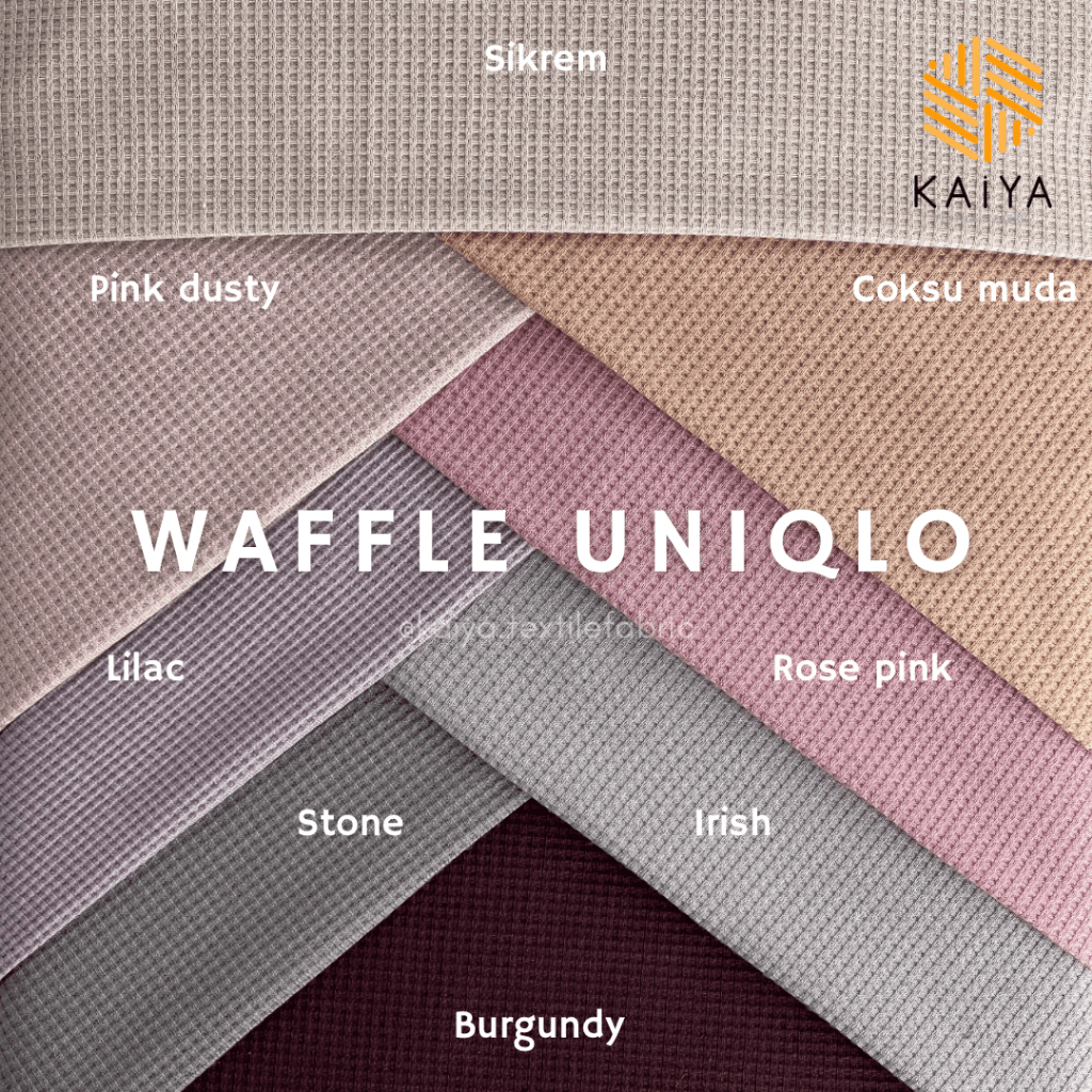 Jual 1 Rol Bahan Kain Knit Waffle Uniqlo ± 26 kg | Shopee Indonesia