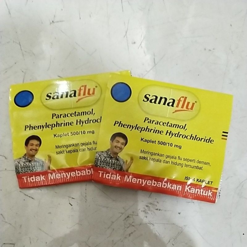 Jual Sanaflu Paracetamol 2 strip @ 4 Kaplet | Shopee Indonesia