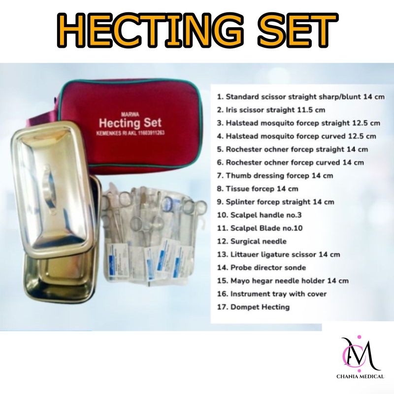 Jual HECTING SET MARWA / ALAT MENJAHIT LUKA | Shopee Indonesia