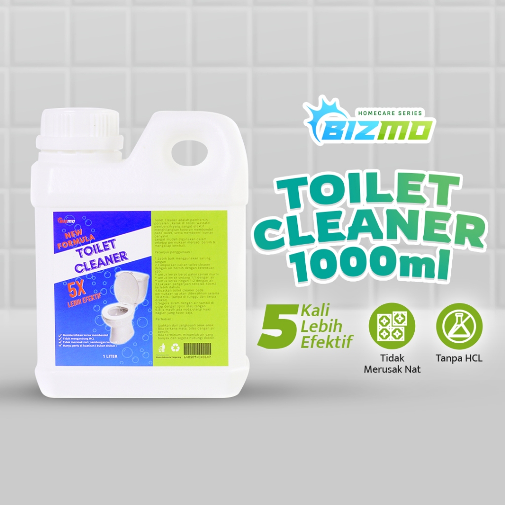 Jual BIZMO - Cairan Pembersih Kerak Kamar Mandi 1 Liter | Toilet Cleaner Lantai Keramik Kloset ...