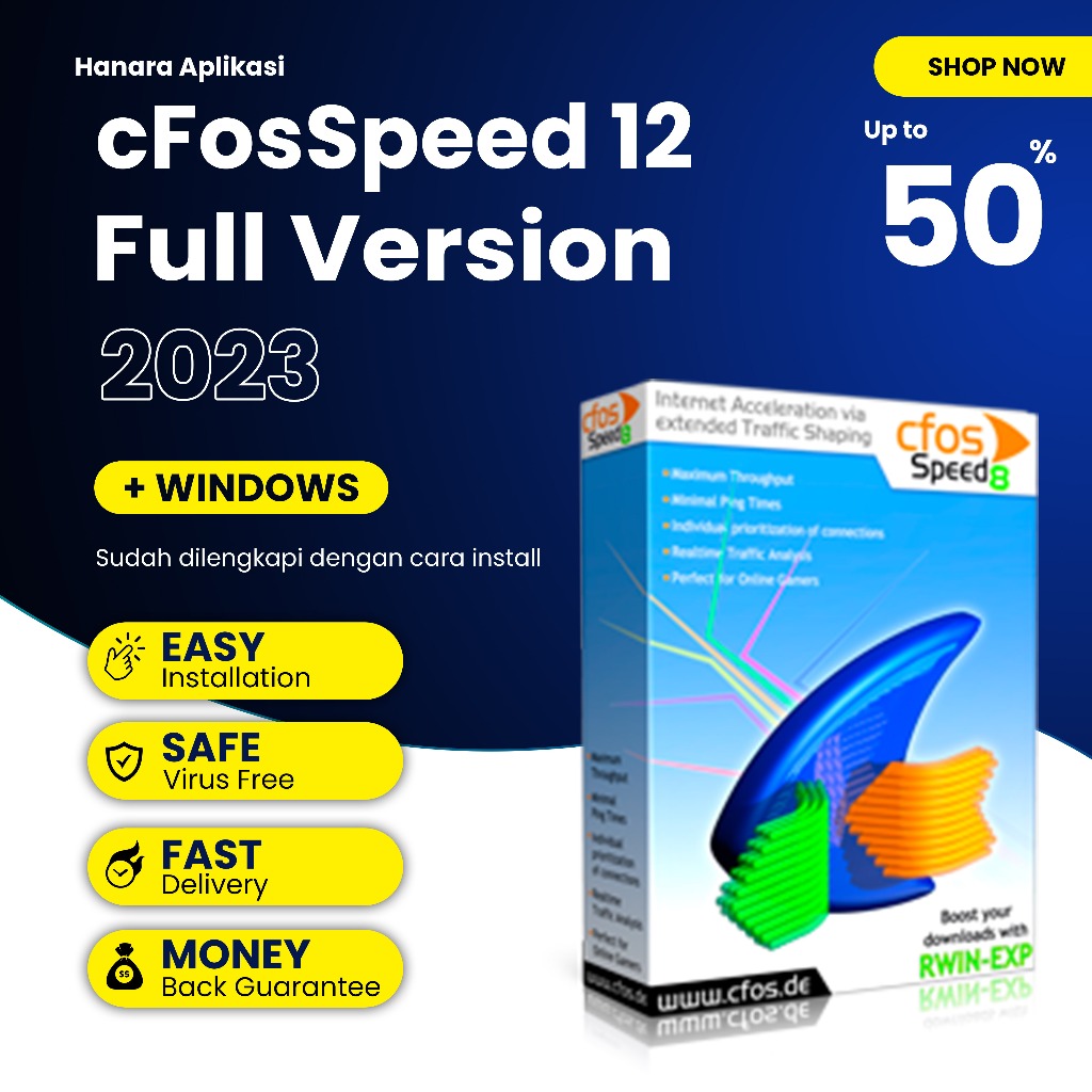Jual Software Optimasi Ping dan Kecepatan Internet: cFosSpeed 12 [WIN ...