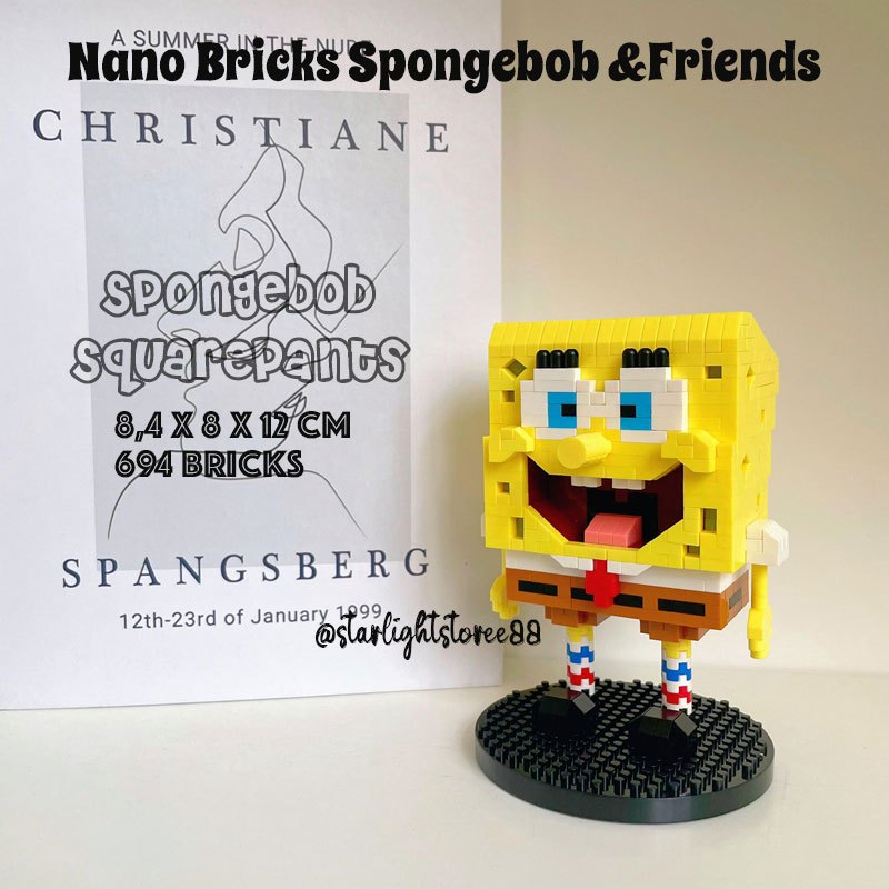 Jual [STR88] Nano Bricks Spongebob Squarepant Patrick Squidward Mr ...
