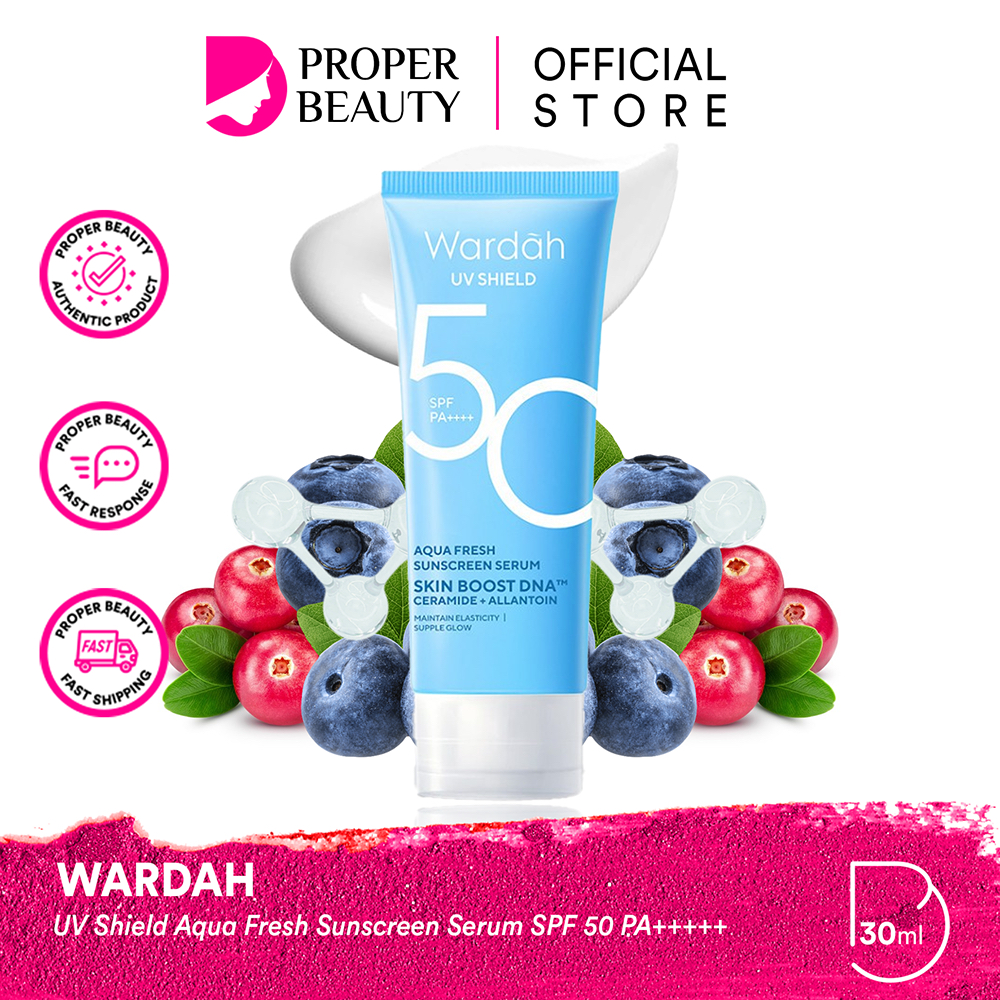 Jual WARDAH UV Shield Aqua Fresh Sunscreen Serum SPF 50 PA ...