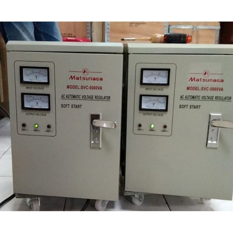 Jual stavolt/stabilizer listrik 5000wat MATSUNAGA SVC-5000VA ORIGINAL ...