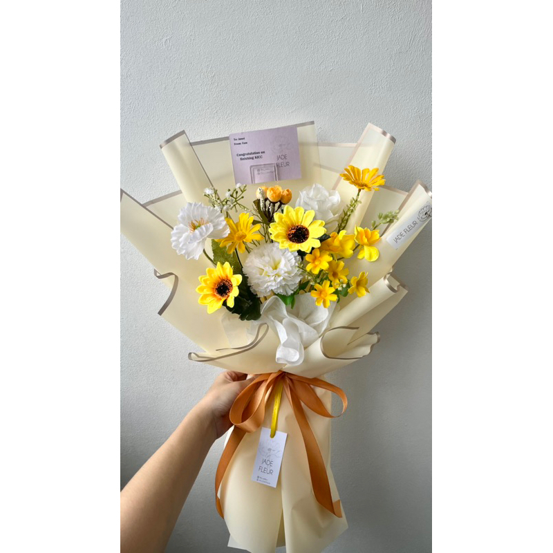 Jual Buket Bunga Palsu Bunga Plastik Artificial Flower Buket korea ...