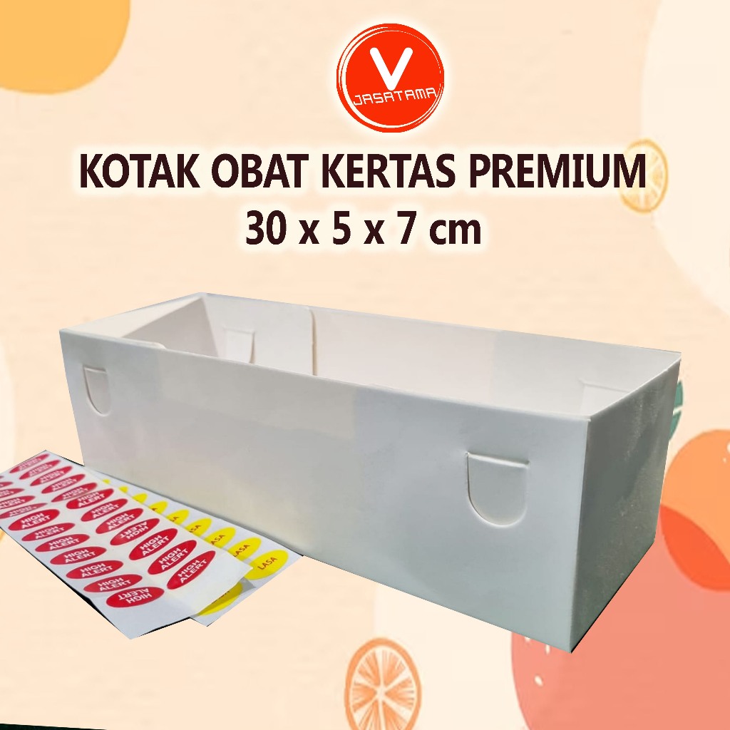 Jual Kotak KERTAS obat ukuran 30 x 5 x 7 | Shopee Indonesia