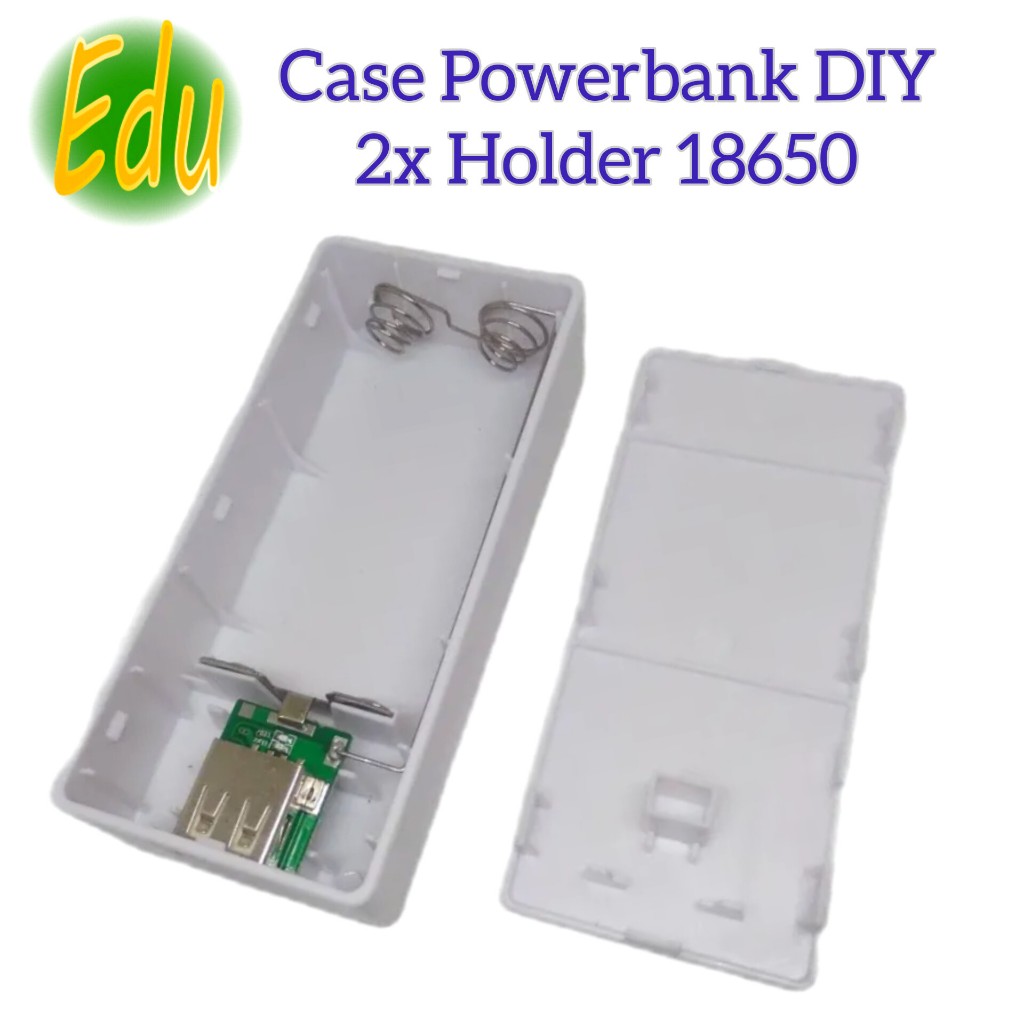 Jual Modul Kit Powerbank 5V 1A DIY Case 2 Slot Holder Baterai 18650 ...