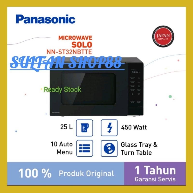 Jual PANASONIC MICROWAVE NN-ST32NBTTE LOW WATT 450 WATT l MICROWAVE ...