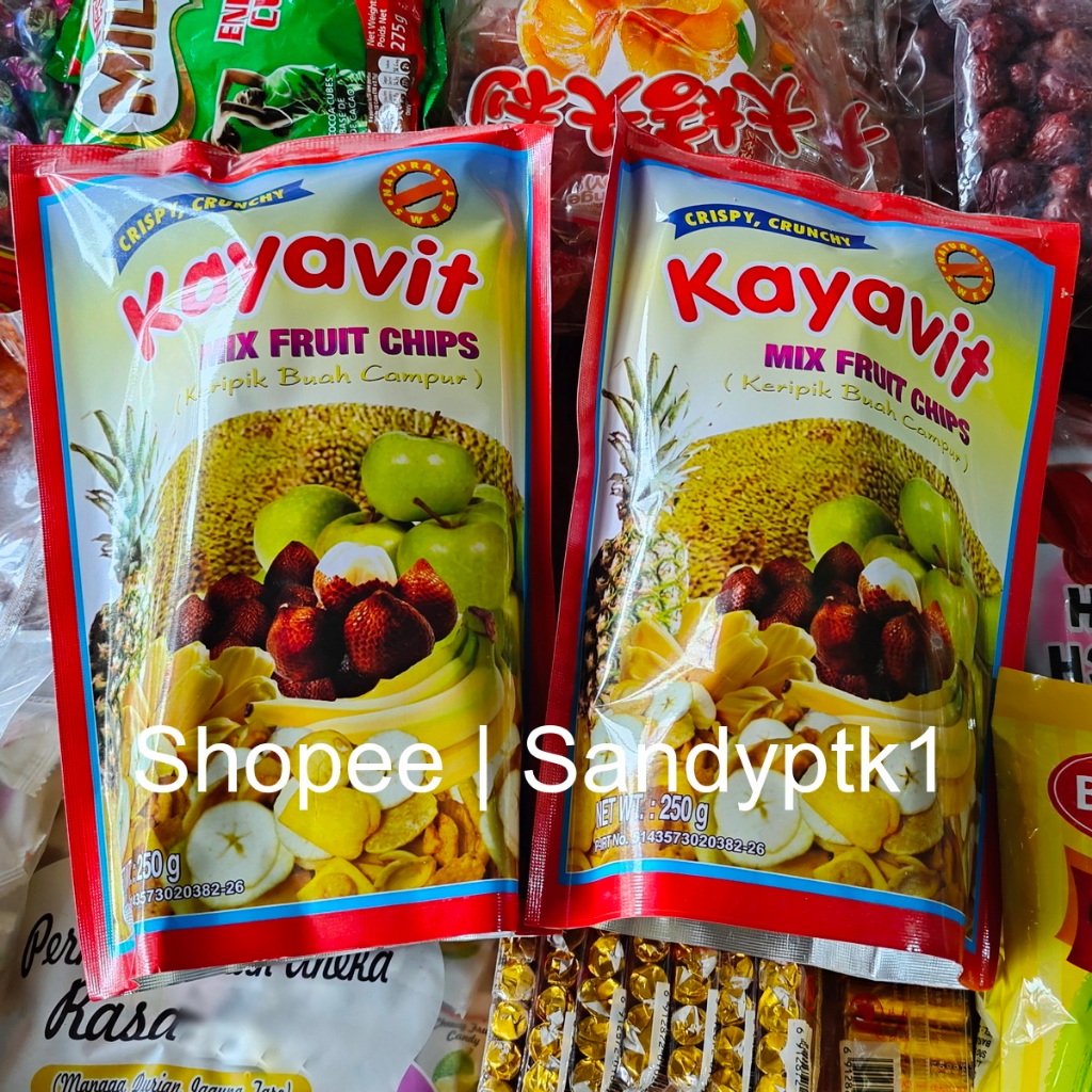 Jual Snack Kayavit Keripik Buah Campur Nangka Pisang Salak Apel ...