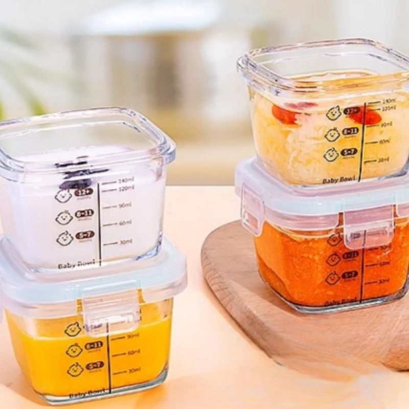 Jual Keola Glass Food Container / Wadah Kaca MPASI | Shopee Indonesia