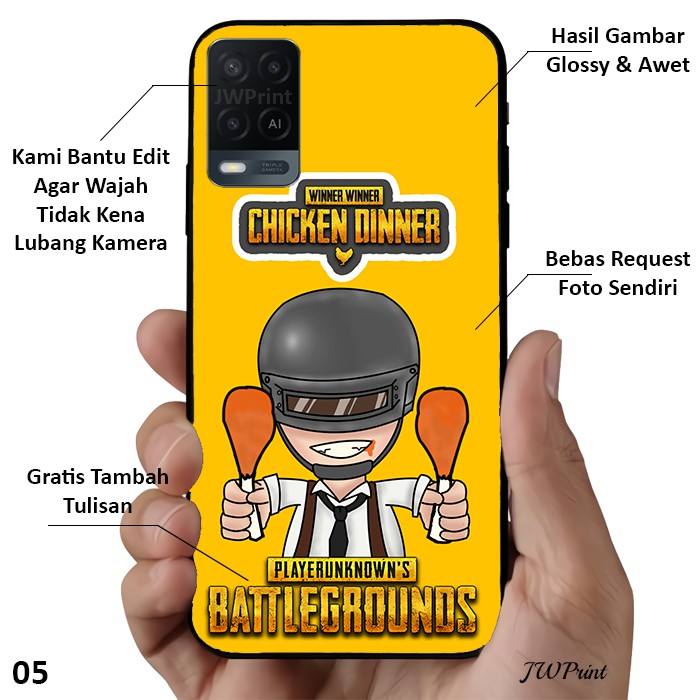 Jual Case Hp Custom Pubg Gaming Semua Tipe All Type OPPO RENO 3 4 5 6 7 ...