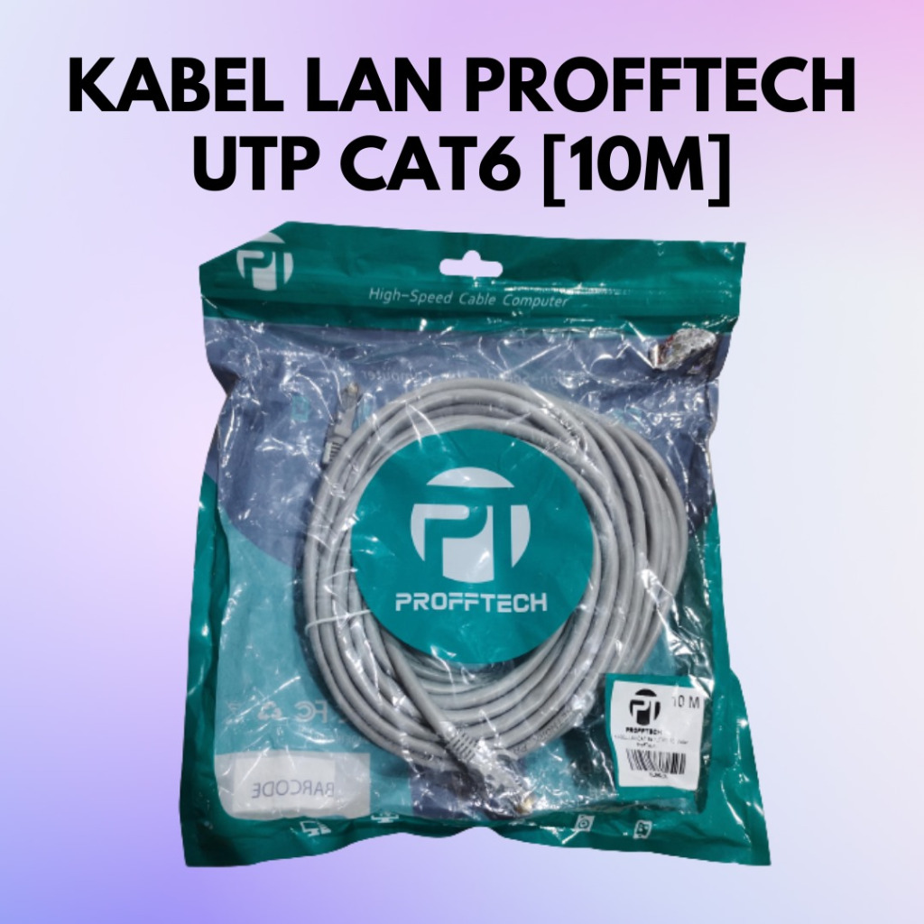 Jual KABEL LAN PROFFTECH UTP CAT6 [10M] | Shopee Indonesia