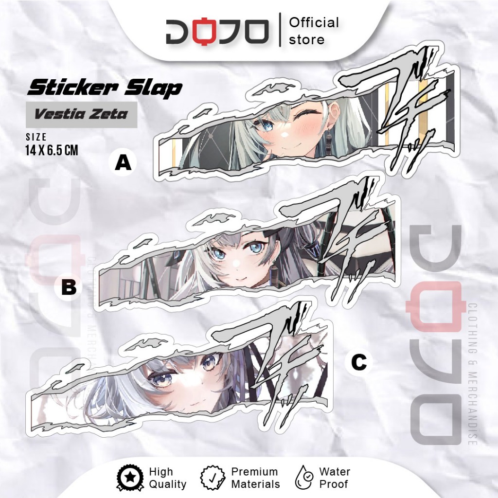 Jual Sticker VINYL anime Vtuber Vestia Zeta Hololive sticker Warning ... Jual Sticker VINYL anime Vtuber Vestia Zeta Hololive sticker Warning ...