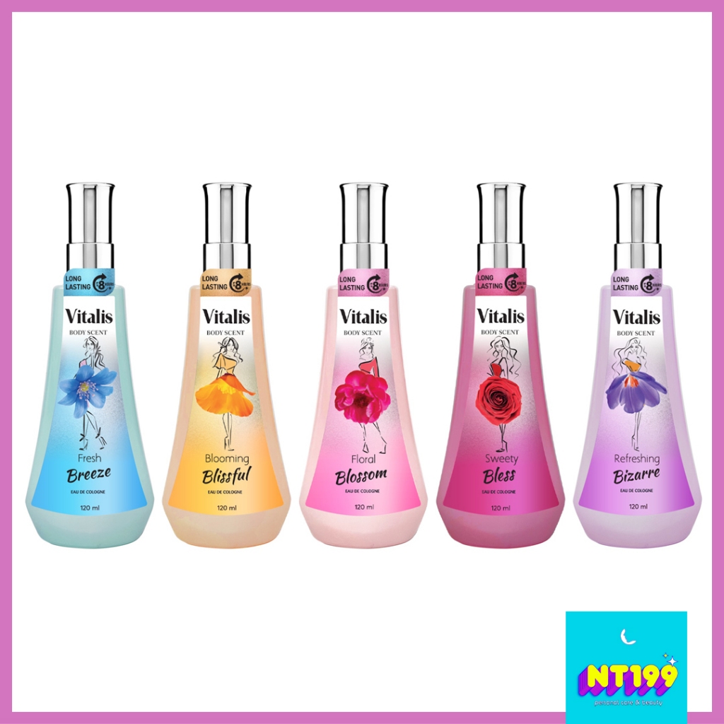 Jual Vitalis Body Scent Eau De Cologne 120ml Parfum Wanita Long Lasting ...