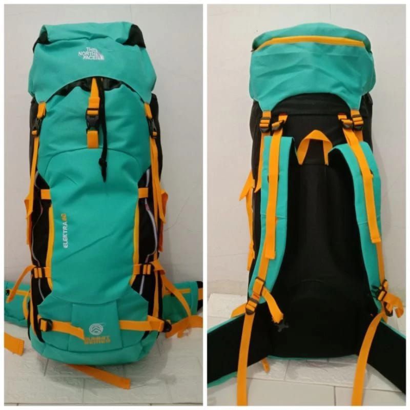 Jual tas gunung murah 60 Liter, carrier TNF 60 Liter. | Shopee Indonesia