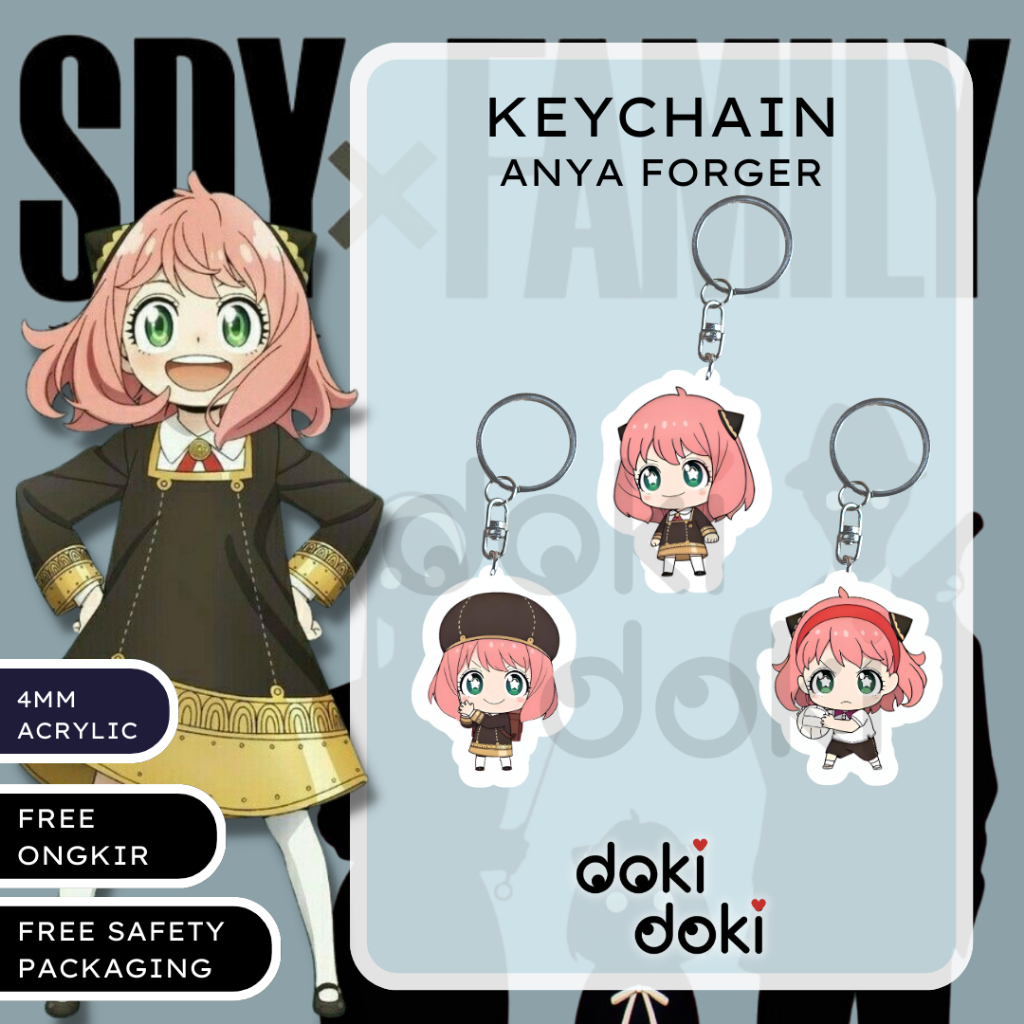 Jual GANTUNGAN KUNCI KEYCHAIN ANIME ANYA FORGER SPY X FAMILY | Shopee ...