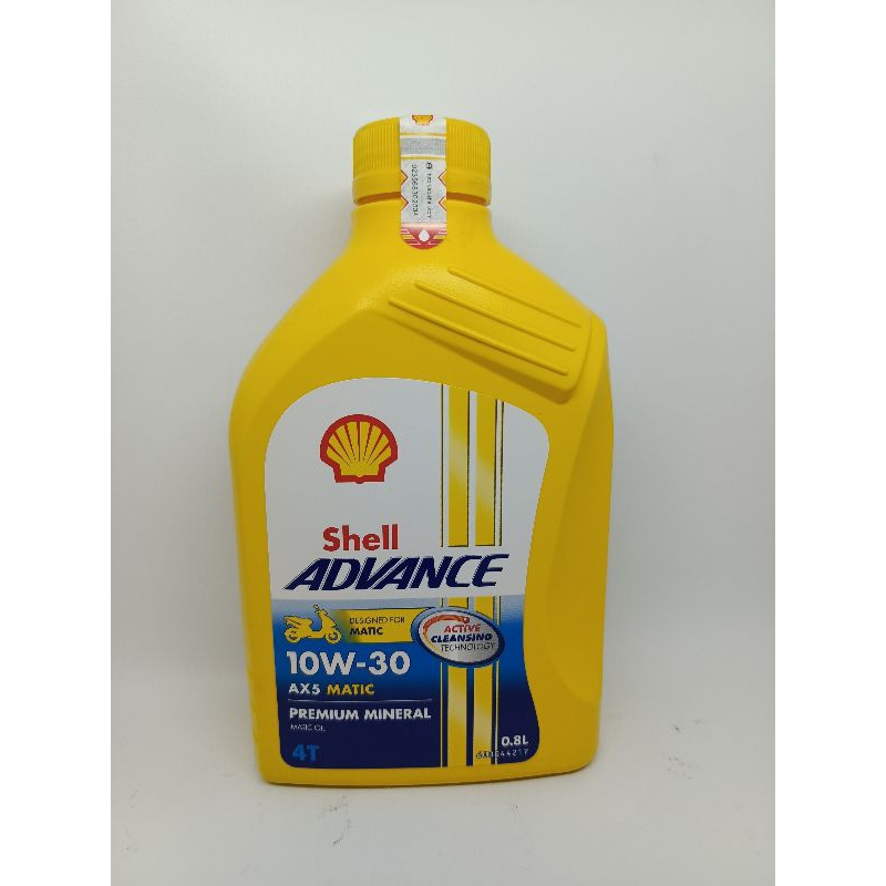 Jual Oli Motor Shell Advance AX5 Scooter Matic 10W-30W (0.8L) | Shopee ...