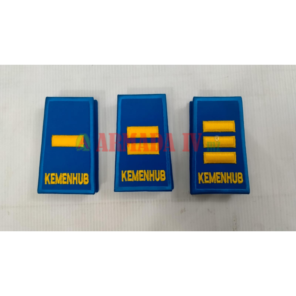 Jual Pangkat PDH KEMENHUB GOL 3 Bordir List Kuning | Shopee Indonesia