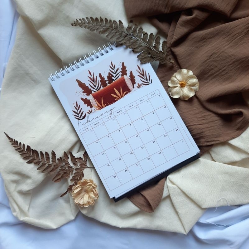 Jual Kalender Meja A6 Premium Estetik / Kalender Duduk A6 Premium ...
