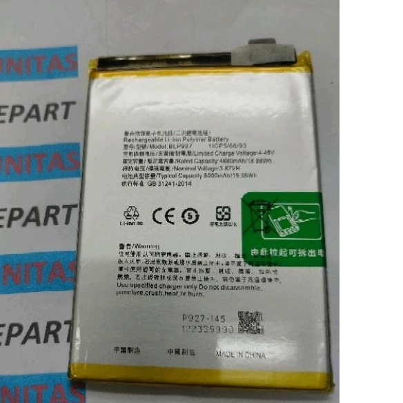 Jual BATERAI OPPO A77S / BLP927 ORI | Shopee Indonesia