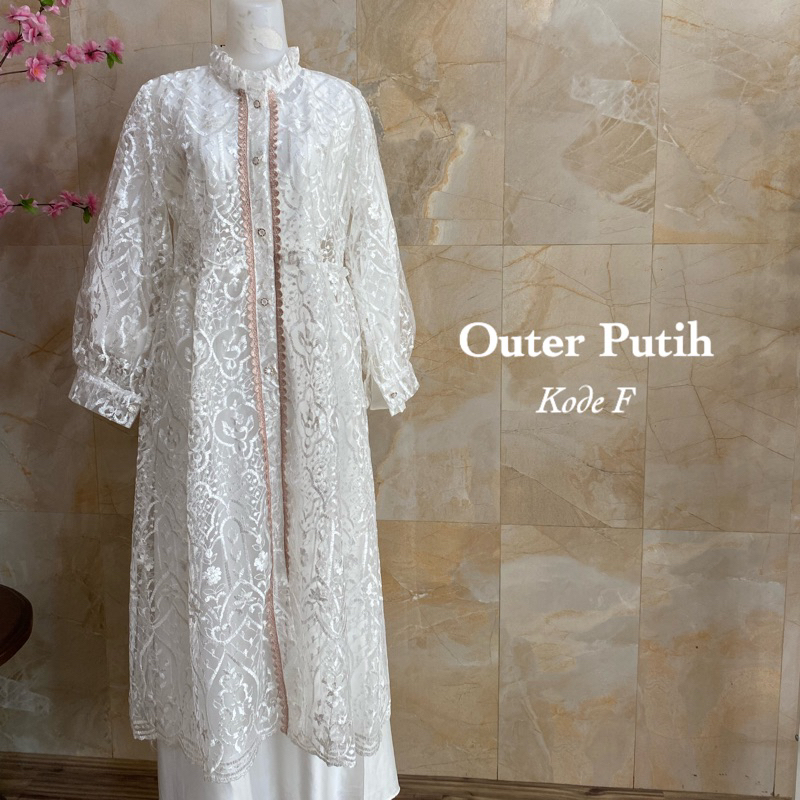 Jual OUTER BRUKAT PUTIH PREMIUM | Shopee Indonesia
