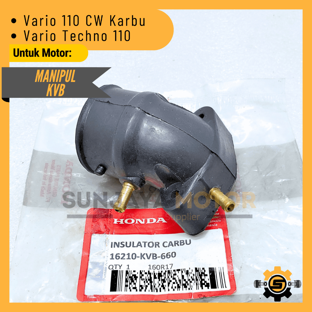 Jual Manifold KVB Intake Manipul Original Honda Vario 110 CW Karbu Vario Techno 110 Manipol ...