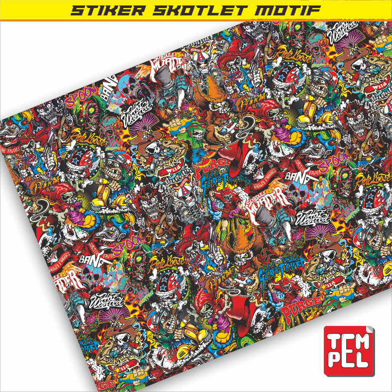Jual STIKER SKOTLET Decal MOTIF 50x50cm Scotlet Glossy TM-14 | Shopee ...