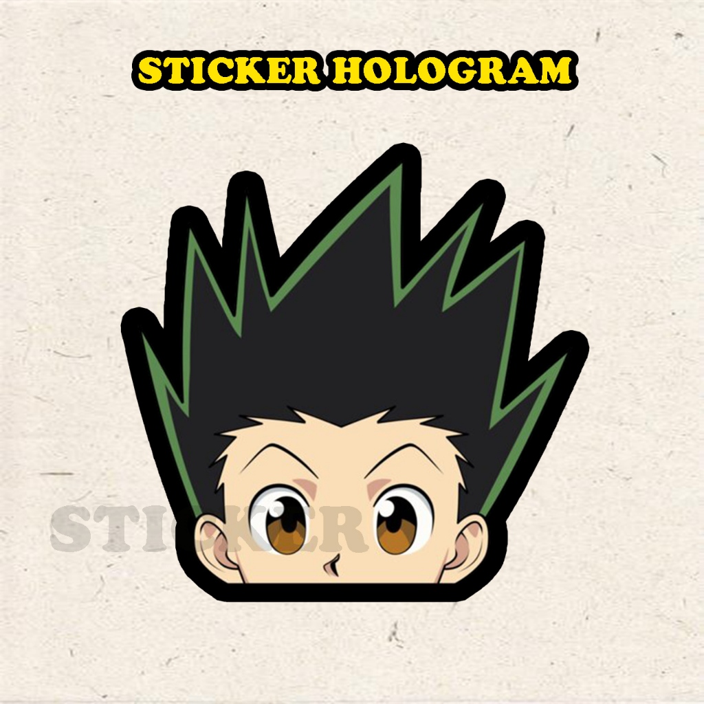 Jual Stiker Hologram Gon x hunter sticker case hp & laptop ukuran 7 cm ...