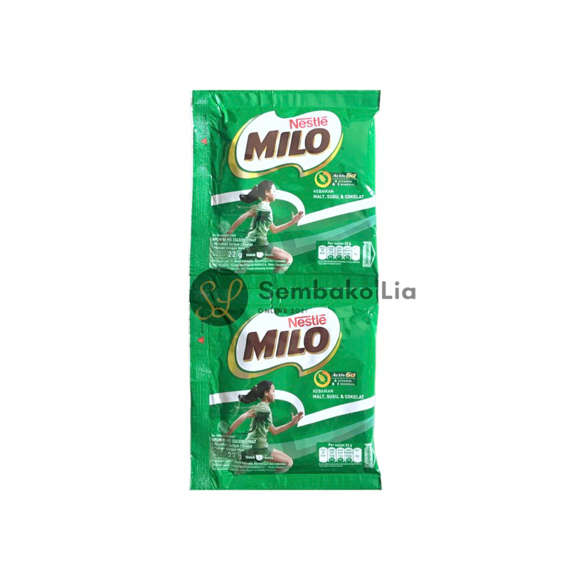 Jual Milo Renteng Isi 10pc Sachet Susu Coklat Bubuk Milo Activ- GO ...