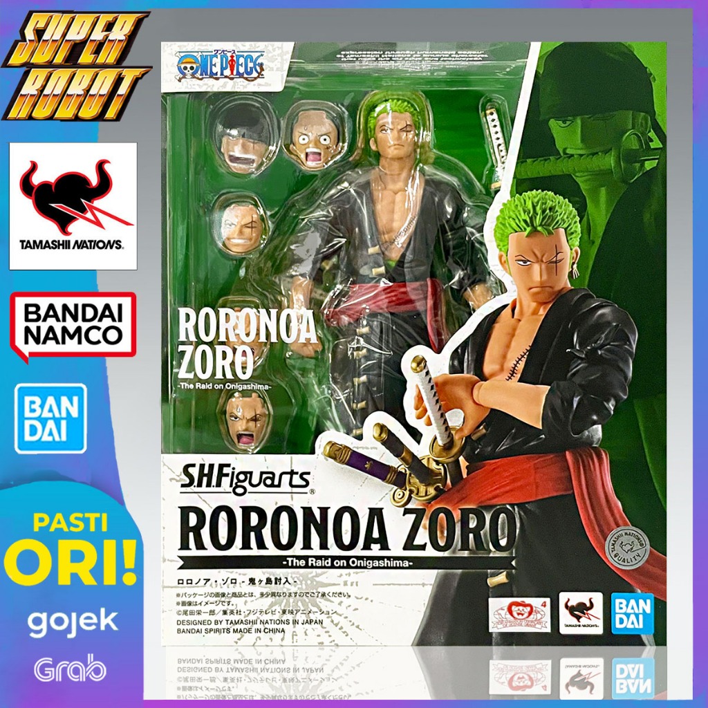 Jual BANDAI SHF Roronoa Zoro The Raid on Onigashima - One Piece BANDAI ...